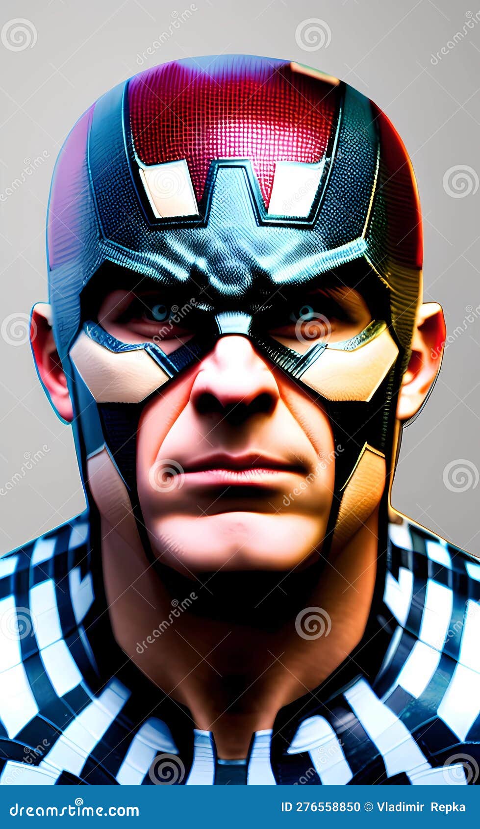 The Cyberprisoner - AI Generated Artwork Stock Illustration ...