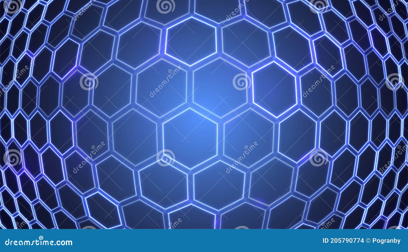 Cyberpunk Abstract Background. Hexagon Pattern Stock Vector ...
