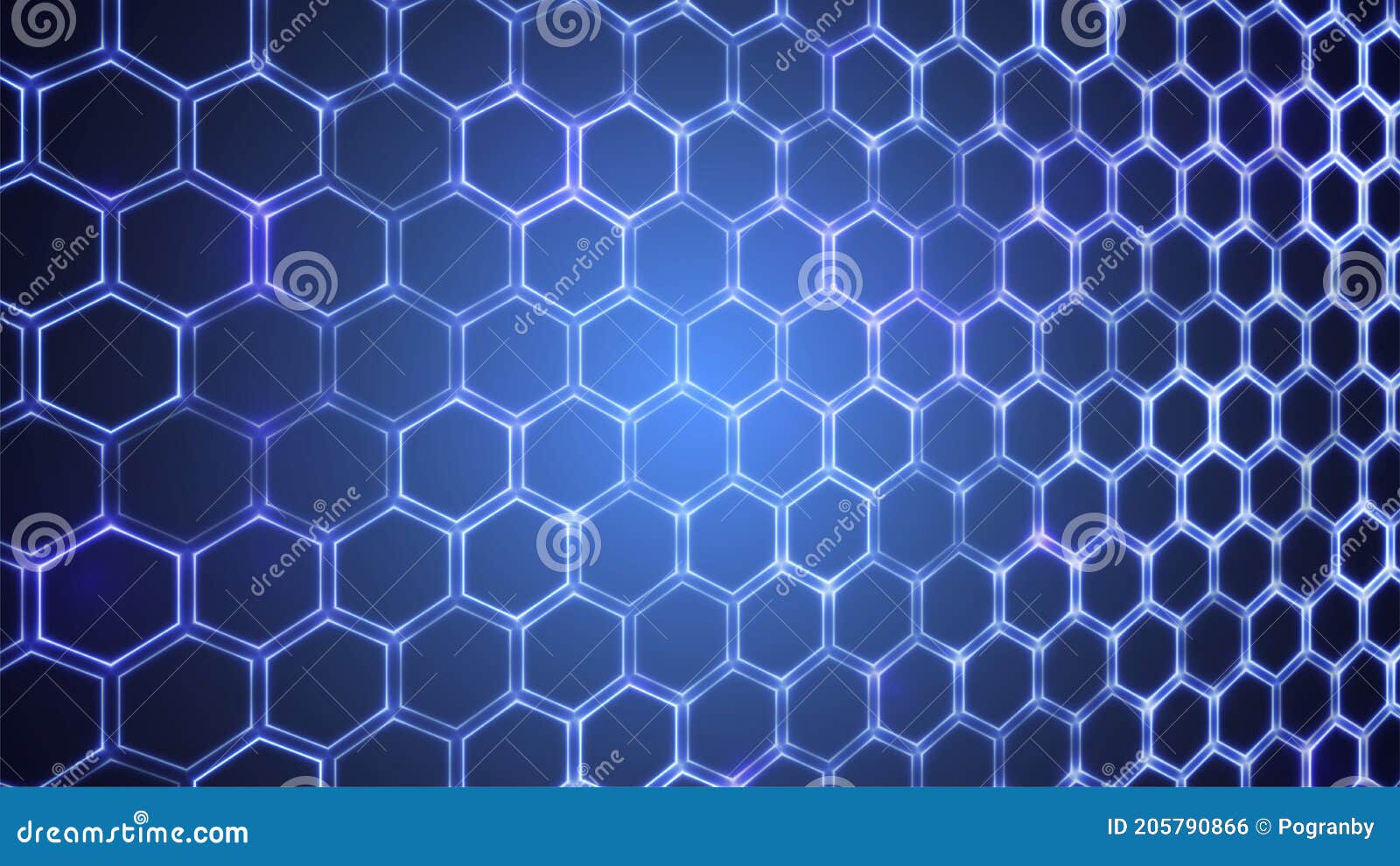 Cyberpunk Abstract Background. Hexagon Pattern Stock Vector ...