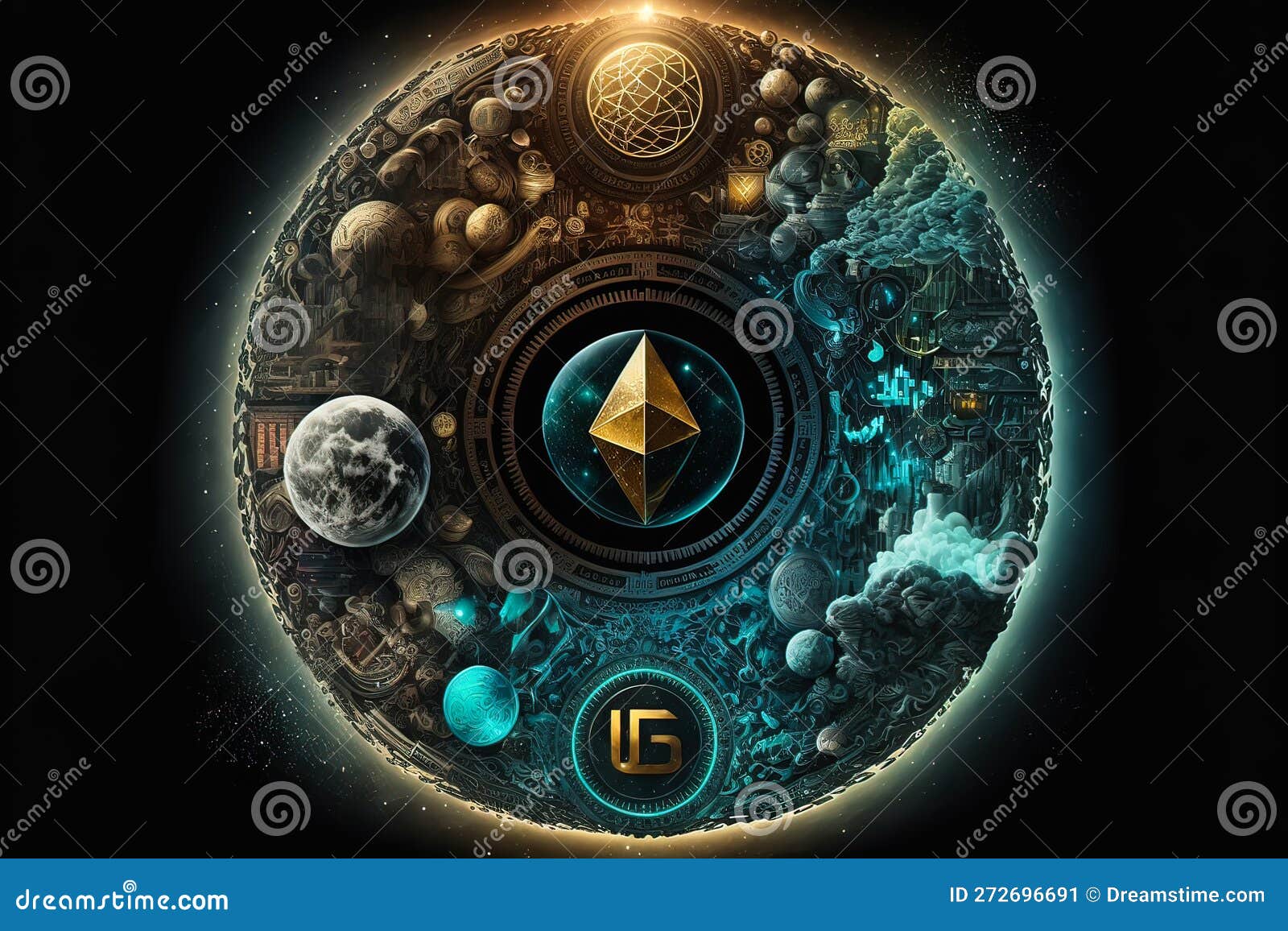 Cyberpunk Crypto Universe Future. Cryptocurrency Bitcoin the Future ... Cyberpunk Crypto Universe Future. Cryptocurrency Bitcoin the Future ...