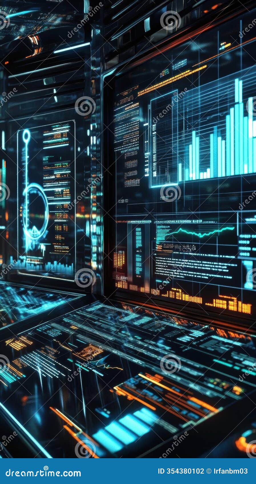 Cyberpunk Data Center, a Glimpse into the Future of Information Stock ...