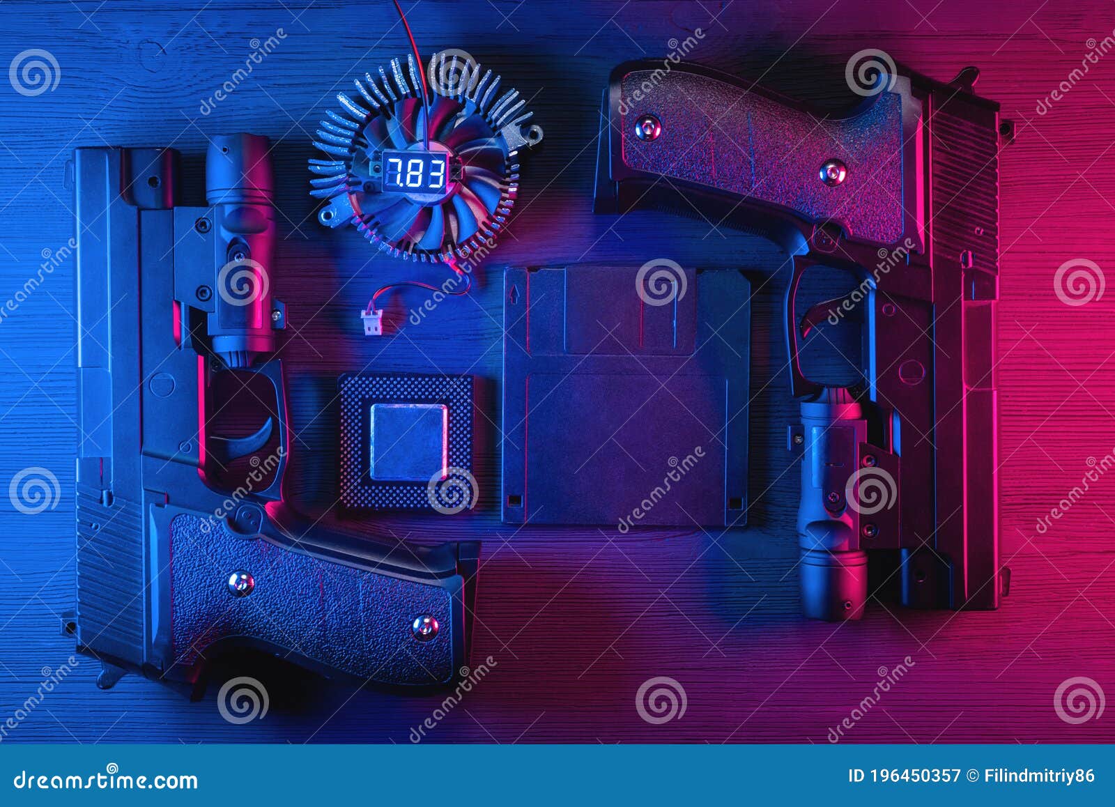 Cyberpunk stock image. Image of device, agent, drive - 196450357