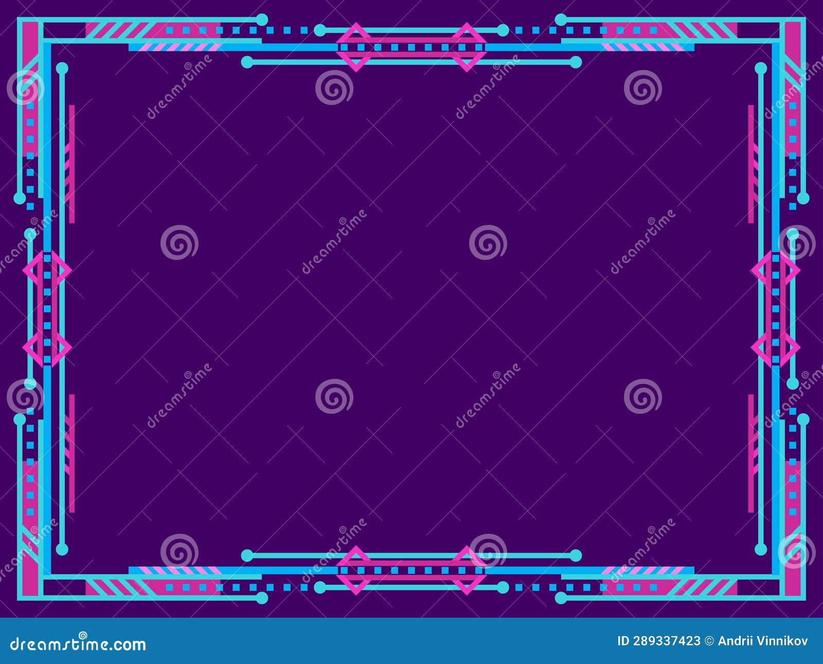 Cyberpunk Frame. Linear Border in Futuristic Cyberpunk and Virtual ... Cyberpunk Frame. Linear Border in Futuristic Cyberpunk and Virtual ...