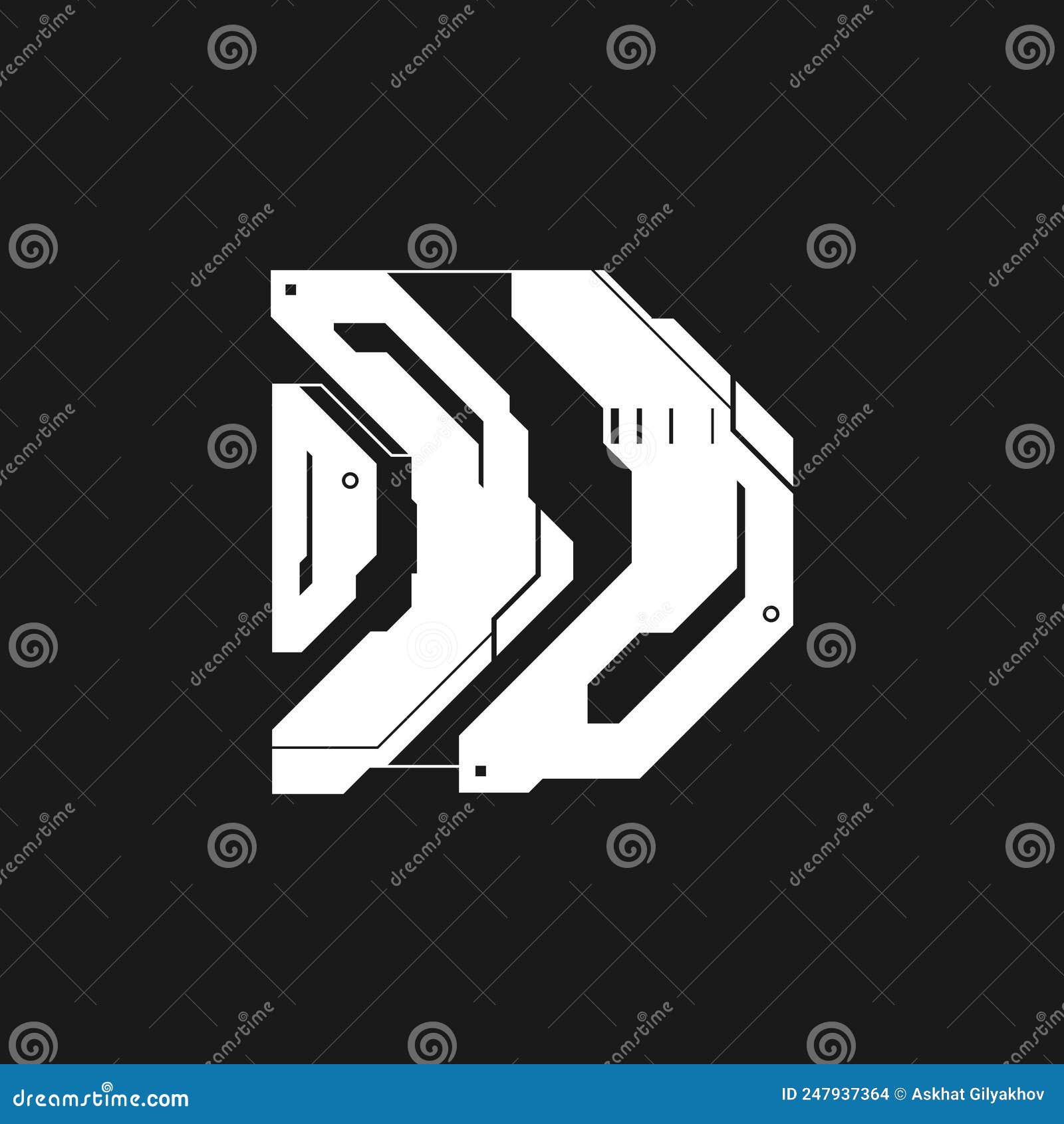 Cyberpunk Futuristic Arrow. Cyber Futuristic Design Element. Digital ...