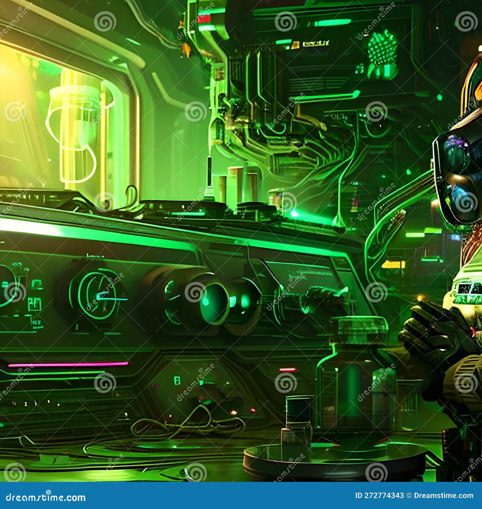 Cyberpunk Futuristic Power Plant Futuristic Power Station Next ...