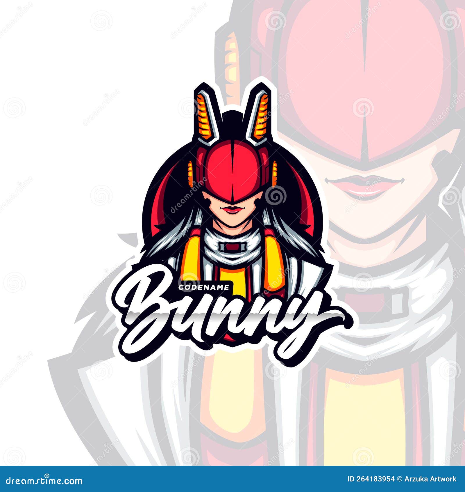 Cyberpunk Girl In Dark Vr Glasses. Cybergoth Illustration. Black And ...