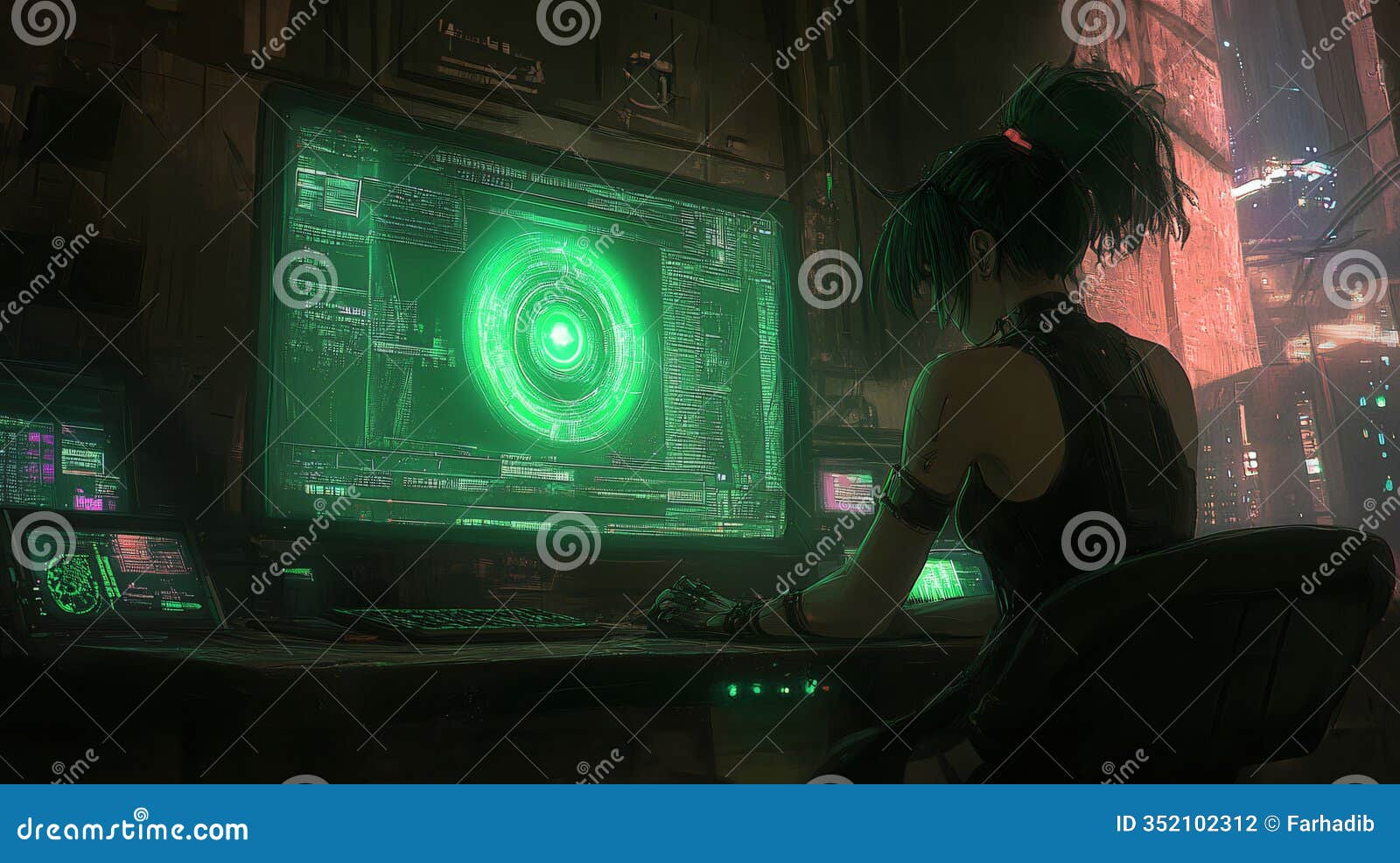 Futuristic Cad Software Interface Royalty-Free Stock Photography ...