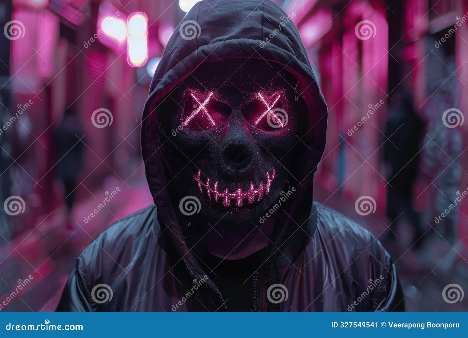 Cyberpunk Panda Hacker in a Neon-lit Alley Glowing Eyes Hacking the ...