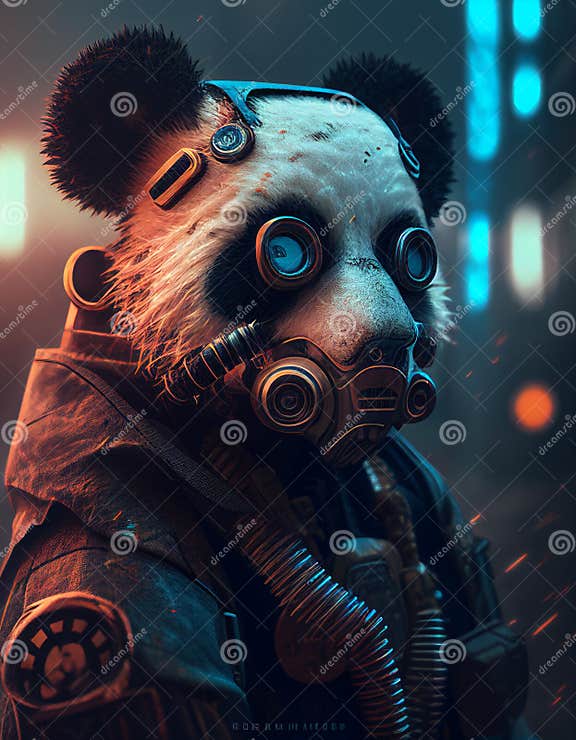 Cyberpunk Panda Realistische Abbildung Generiert Mit Ai Tools Stockfoto ... Cyberpunk Panda Realistische Abbildung Generiert Mit Ai Tools Stockfoto ...