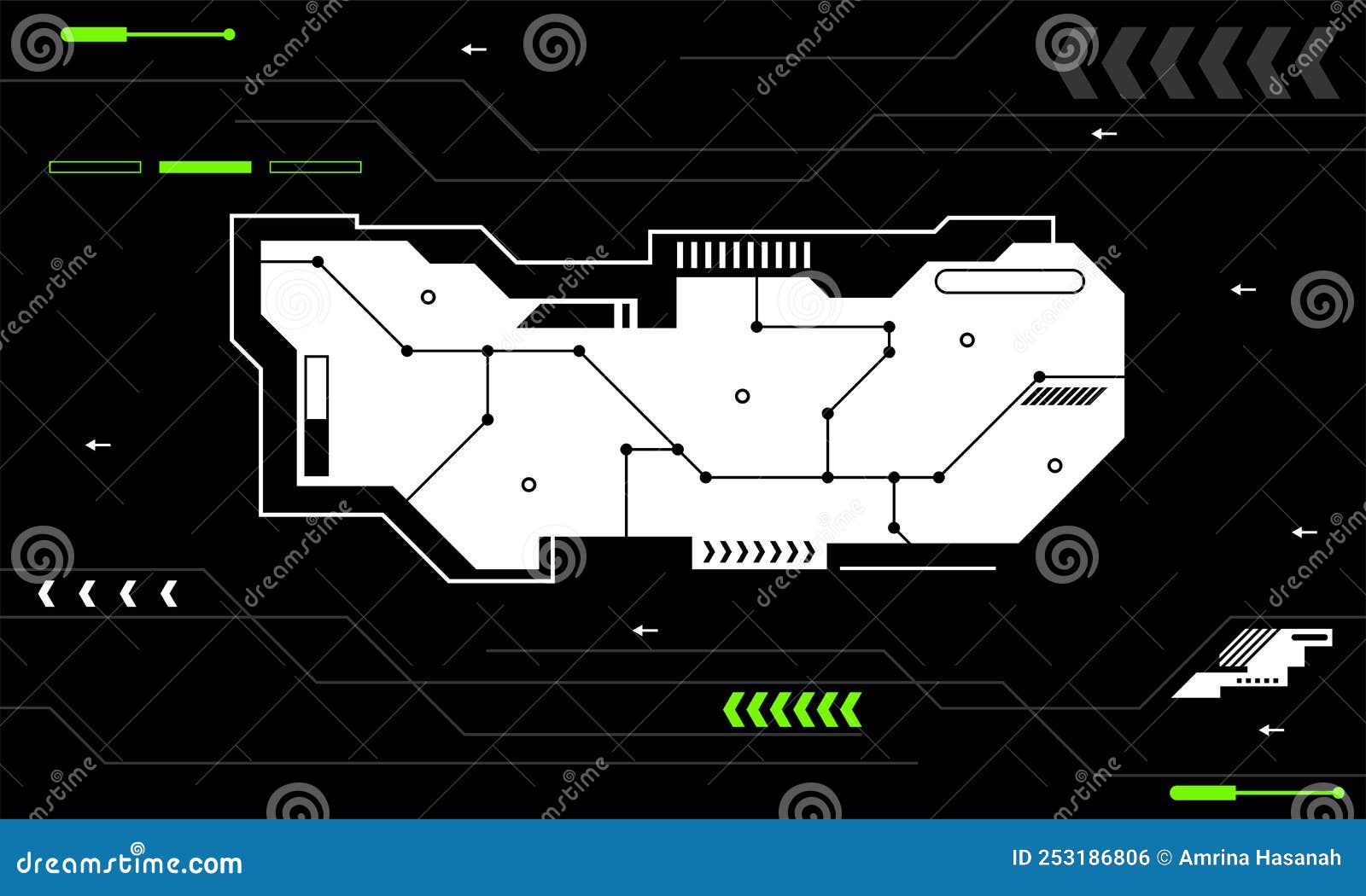 Cyberpunk Retro Futuristic Poster. Vector Illustration | CartoonDealer ...