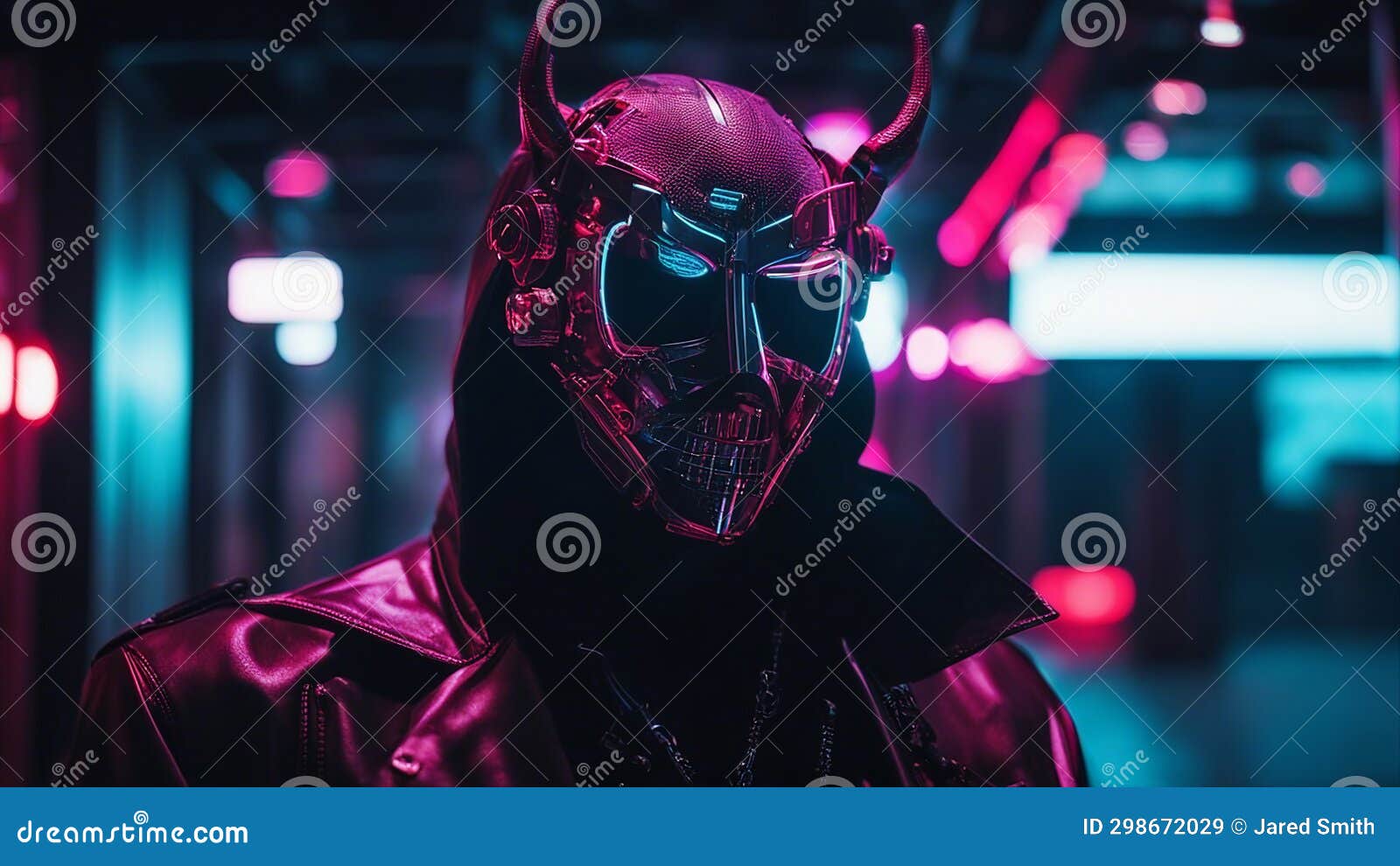 A Cyberpunk Story Where a Hacker Wears a Mask that Can Switch between ...