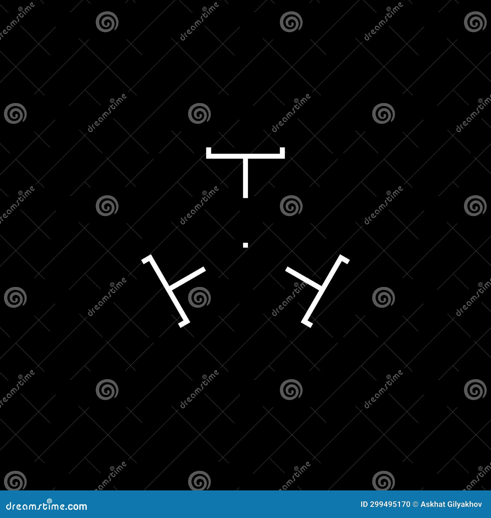 Cyberpunk Style Element. Futuristic Triangle Cyber Aim Stock Vector ...