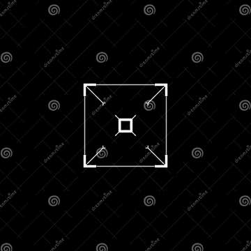 Cyberpunk Style Rectangle Target. Futuristic GUI Square Reticle Stock ...