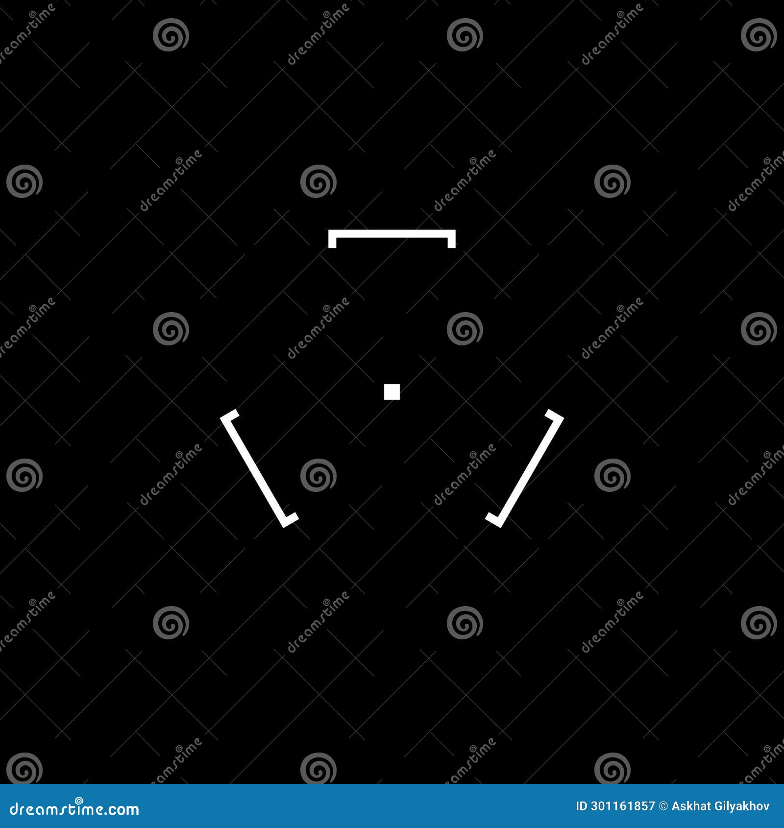 Cyberpunk Style Target, Futuristic Cyber Triangle Aim Stock Vector ...