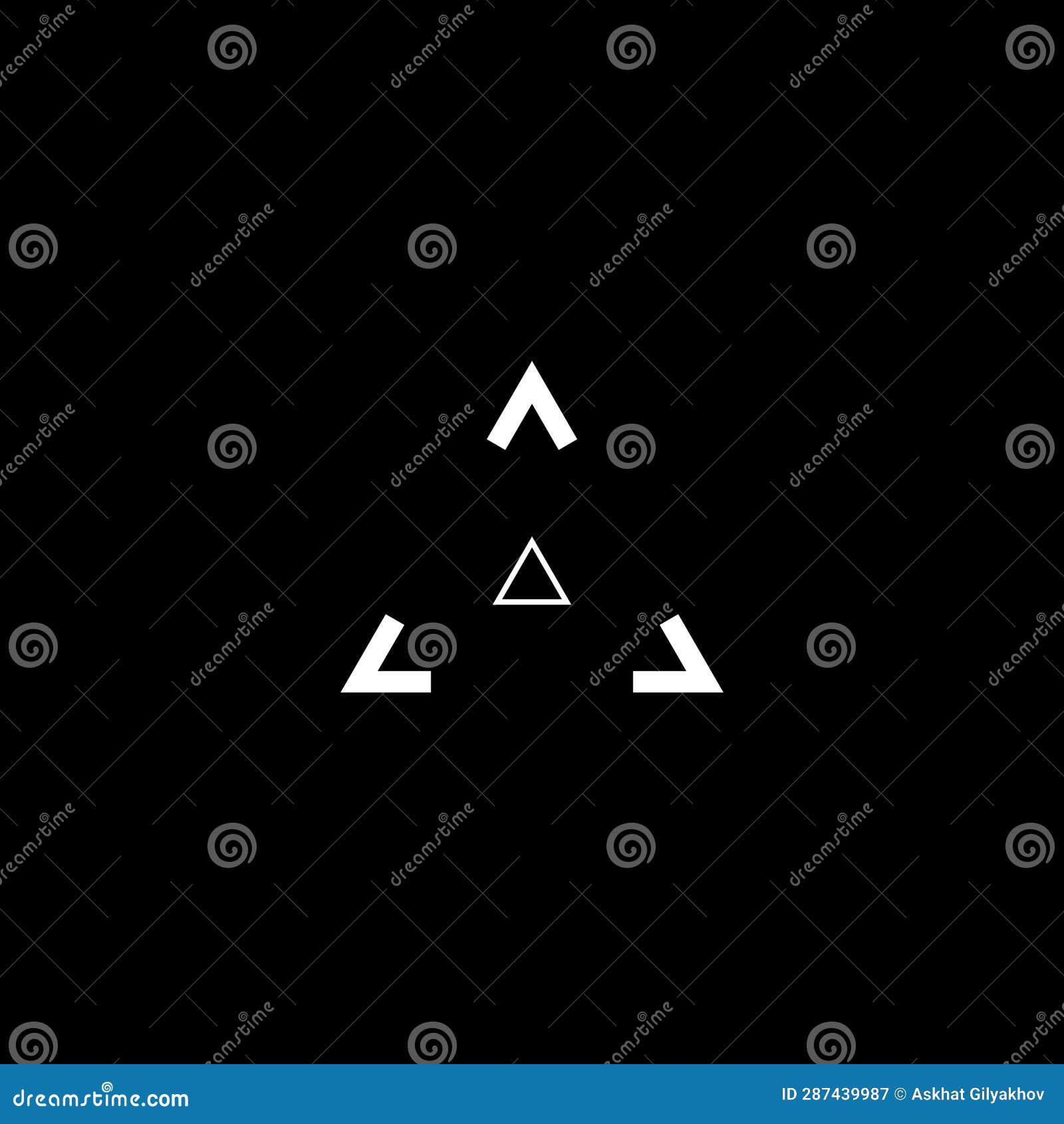 Cyberpunk Style Triangle Target, Modern GUI Triangle Aim, HUD Reticle ...