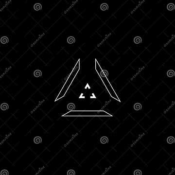 Cyberpunk Style Triangle Target. Modern GUI Triangle Target, HUD Aim ...