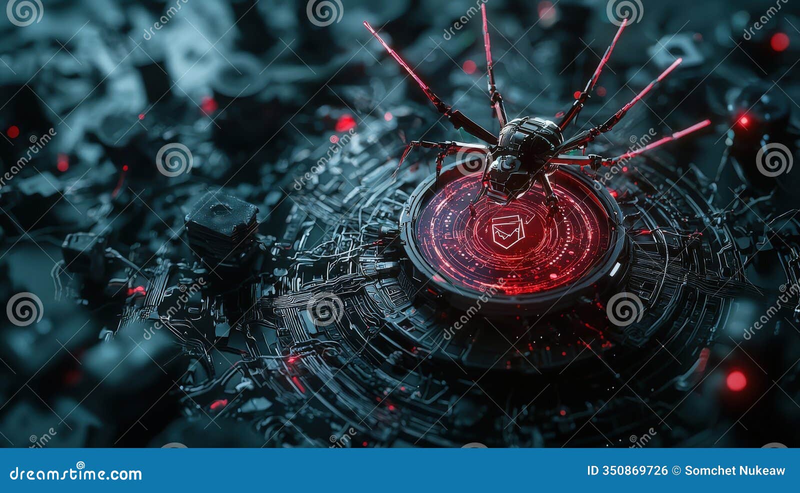 Cybersecurity Awareness Campaign Digital Realm Visual Art Tech ...