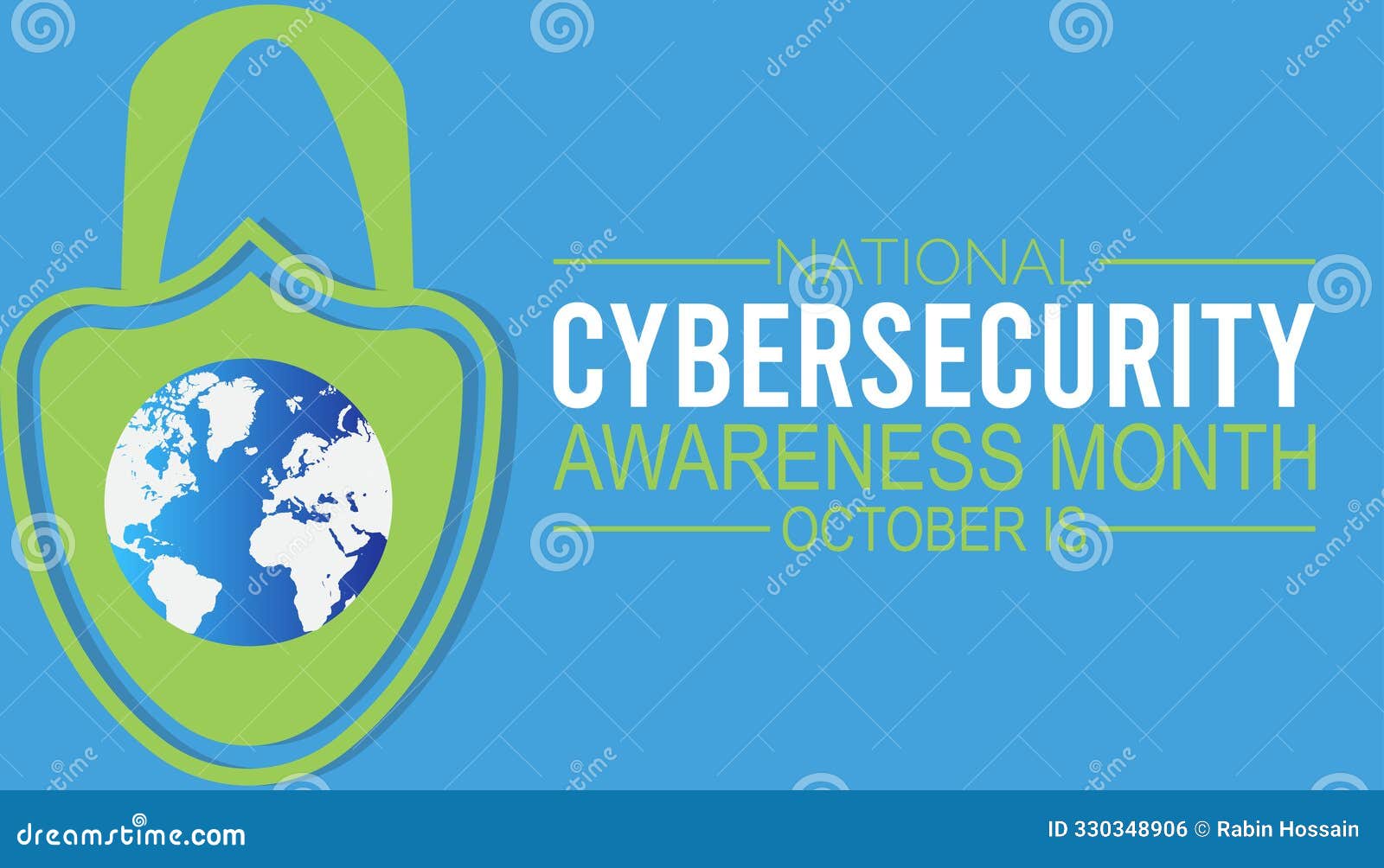 Cybersecurity Awareness Month is Observed Every Year on October. Stock ...