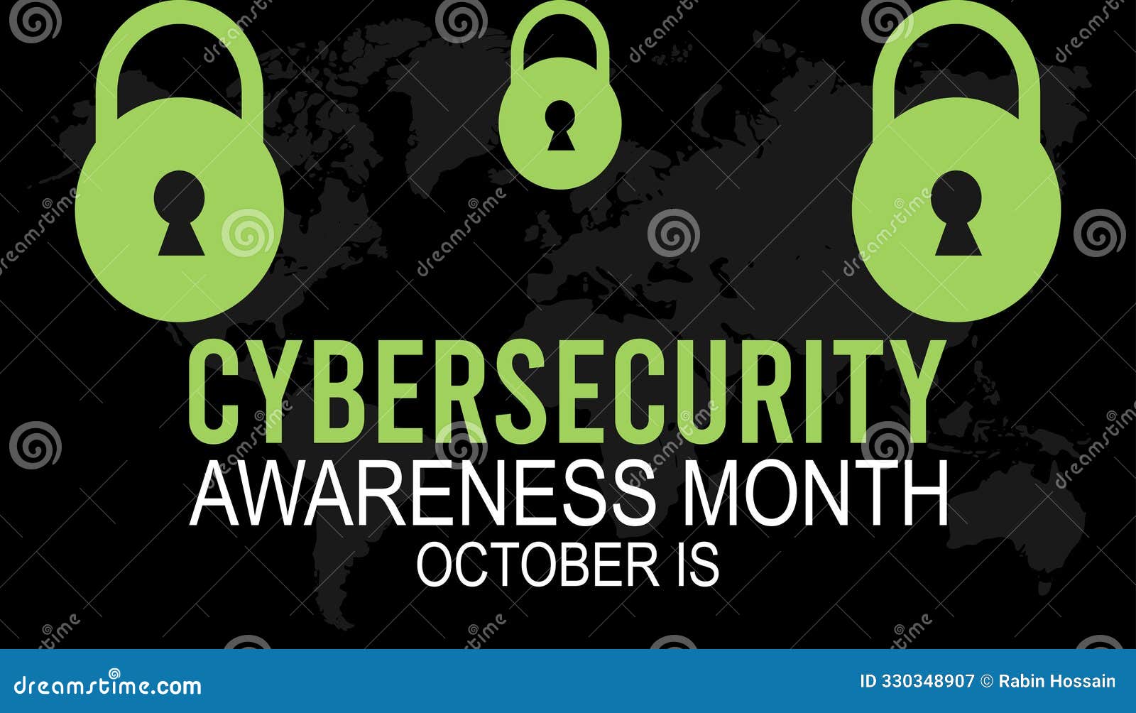 Cybersecurity Awareness Month is Observed Every Year on October. Stock ...
