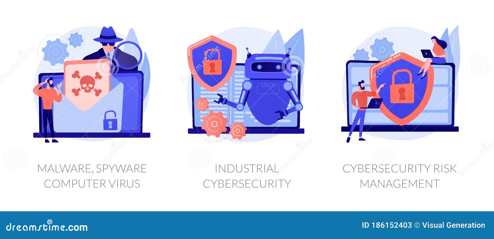 Cybersecurity Awareness Vector Concept Metaphors Stock Vector ...