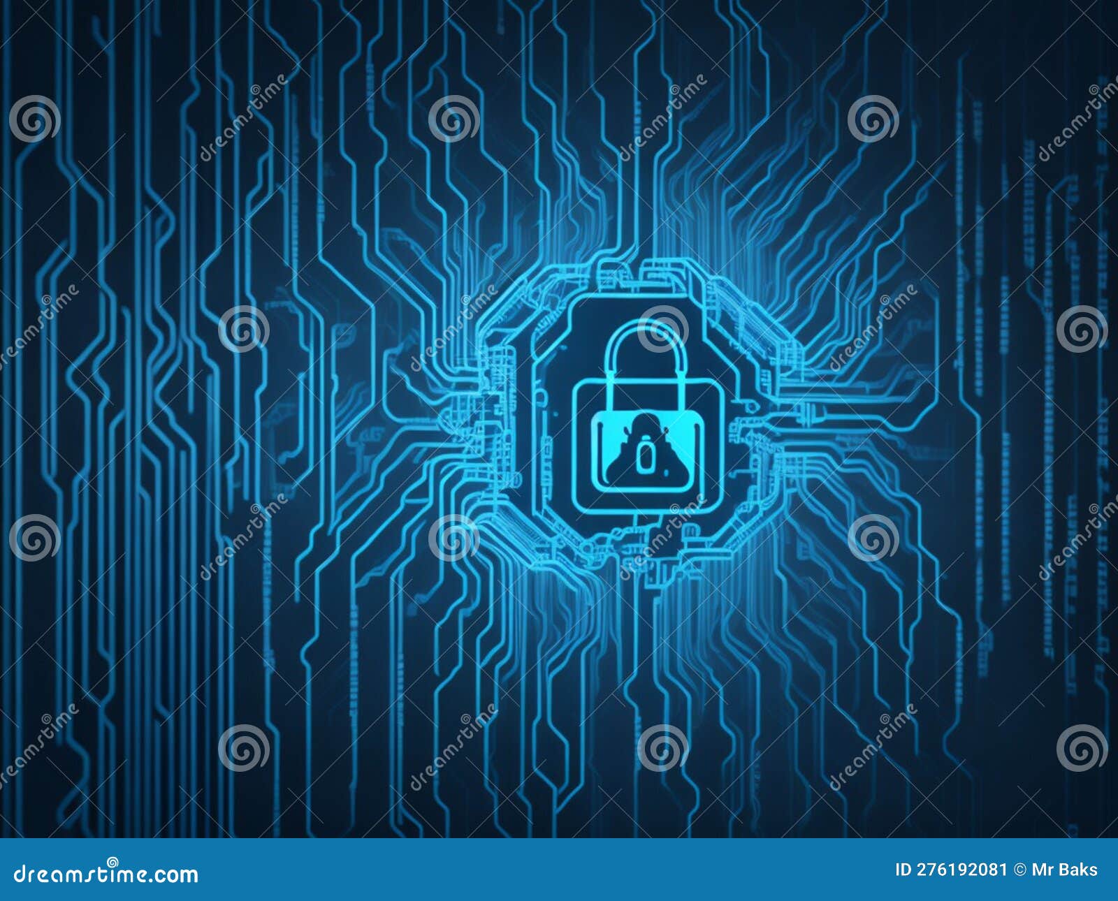 Cybersecurity Background, Green Digital Cyber Security Stock Photo ...