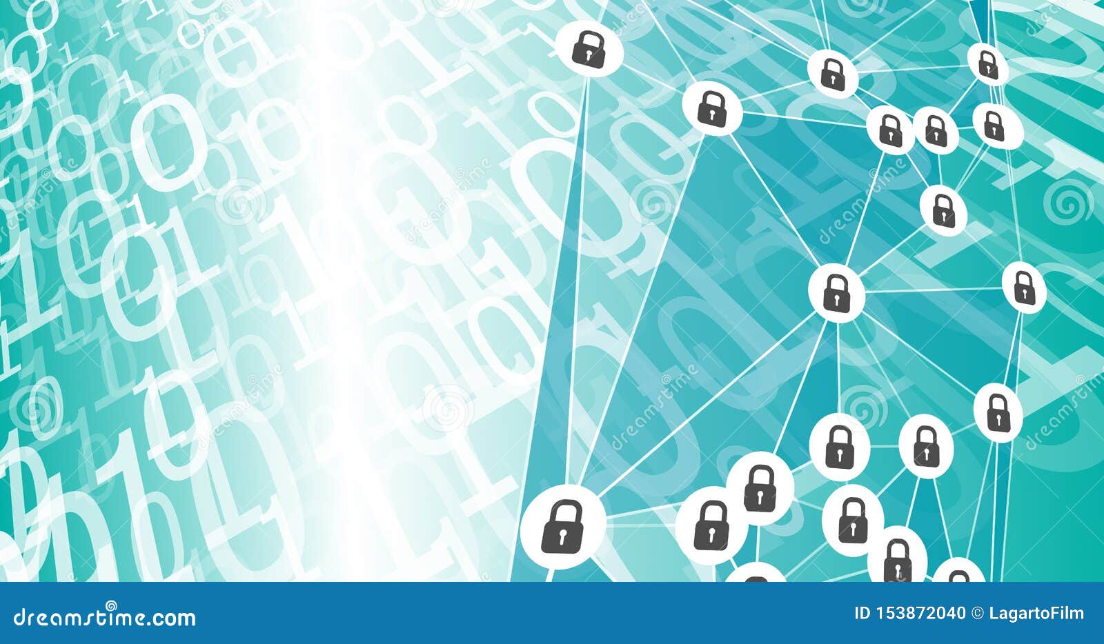 Cybersecurity Big Data Art Concept Stock Vector - Illustration of ...