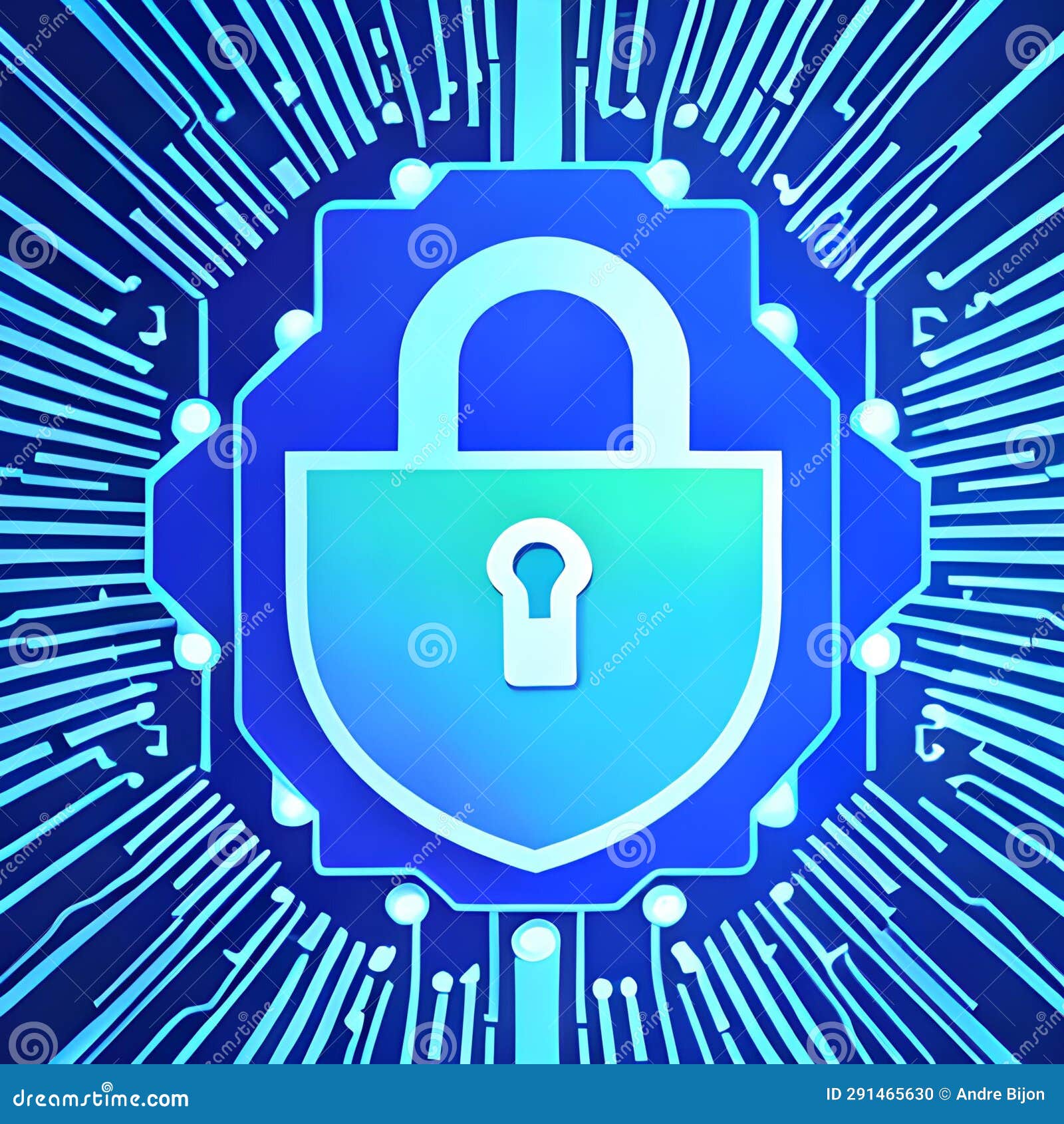 3d Set With Blue Lock Set On White Background. Vector 3d Illustration ...