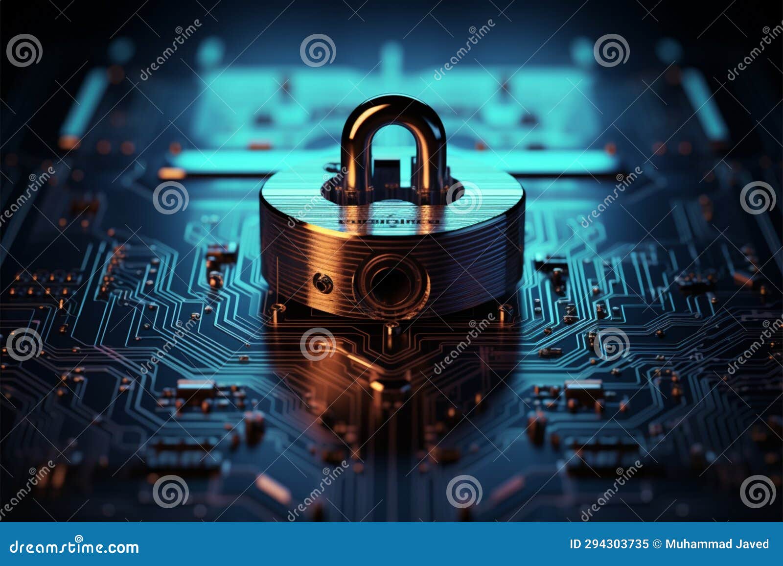 Cybersecurity on Board is Represented by the Rex Padlock Icon Stock ...
