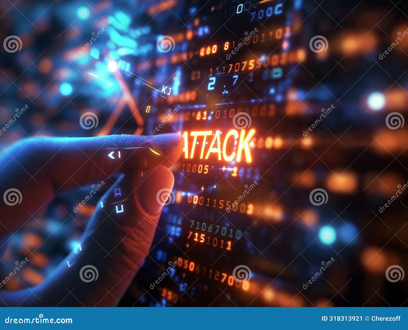 Cybersecurity Breach Concept Stock Image - Image of hacking, malicious ...