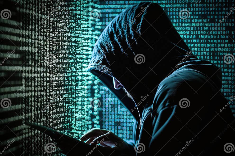 Cybersecurity, Computer Hacker with Hoodie, Vulnerability and Hacker,coding,malware Concept on ...