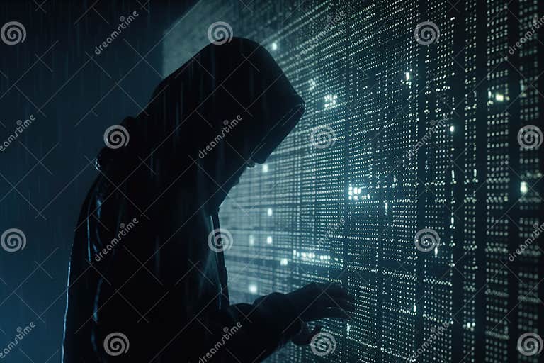 Cybersecurity, Computer Hacker with Hoodie, Vulnerability and Hacker,coding,malware Concept on ...