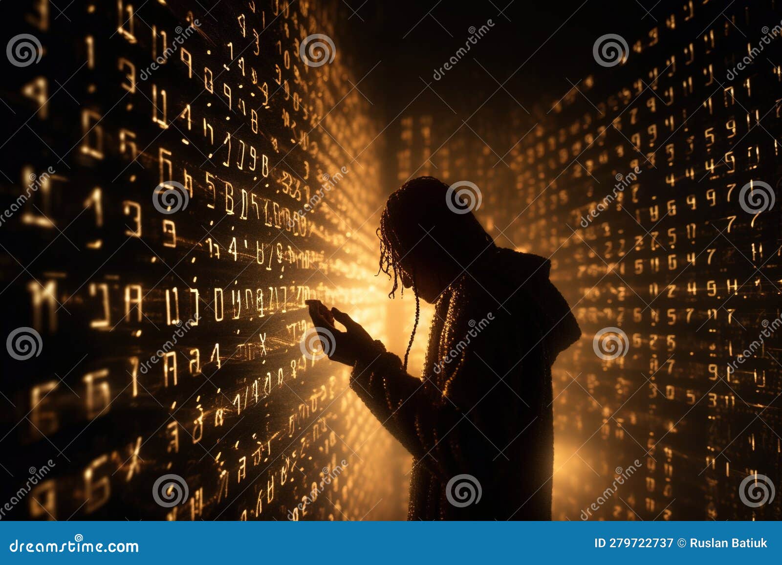 Cybersecurity Computer Hacker With Hoodie Vulnerability And Hackercodingmalware Concept On