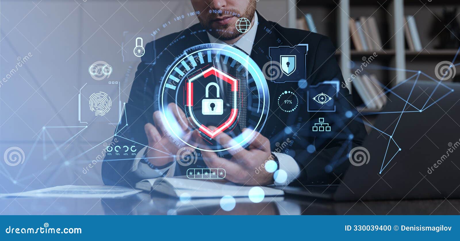 Workspace In Moder Coworking Loft With Generic Design Computer WitH ...