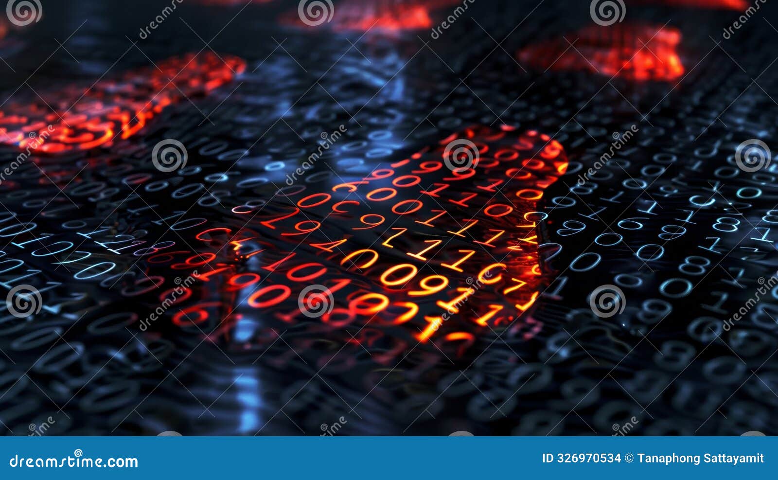Cybersecurity Concept with Digital Footprint a Digital Footprint ...