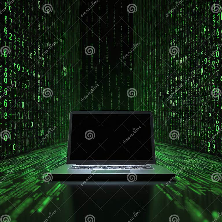 Cybersecurity Concept Imagery Stock Photo - Image of matrix ...