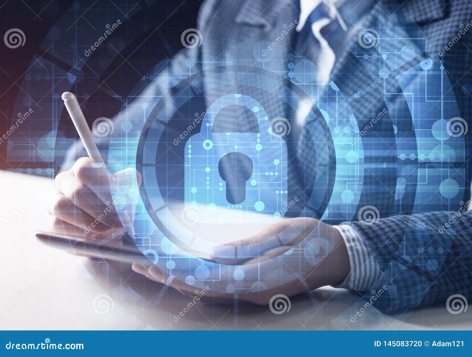 Cybersecurity Concept of Neutralizing Cyber Threat Stock Photo - Image ...