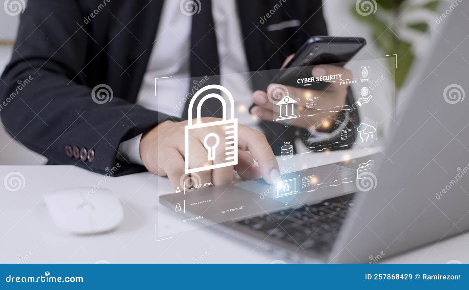 Cybersecurity Concept, User Privacy Security and Encryption, Secure ...