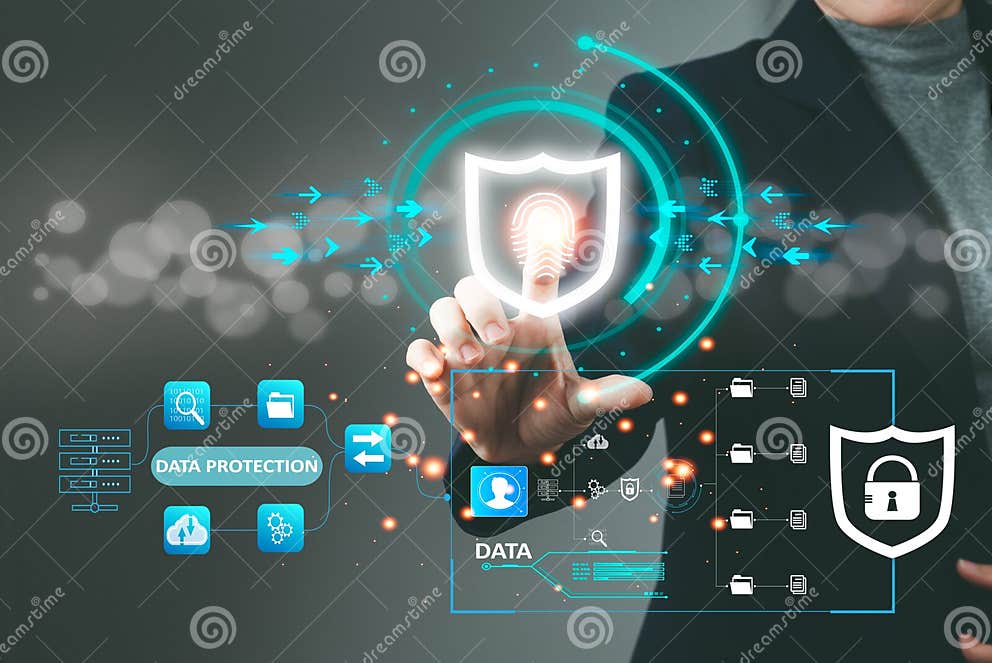 Cybersecurity Concept, User Privacy Security and Encryption, Secure Internet Access Future ...