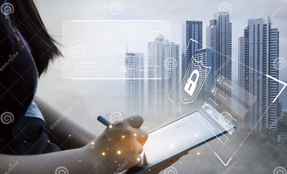 Cybersecurity Concept, User Privacy Security and Encryption, Secure Internet Access Future ...