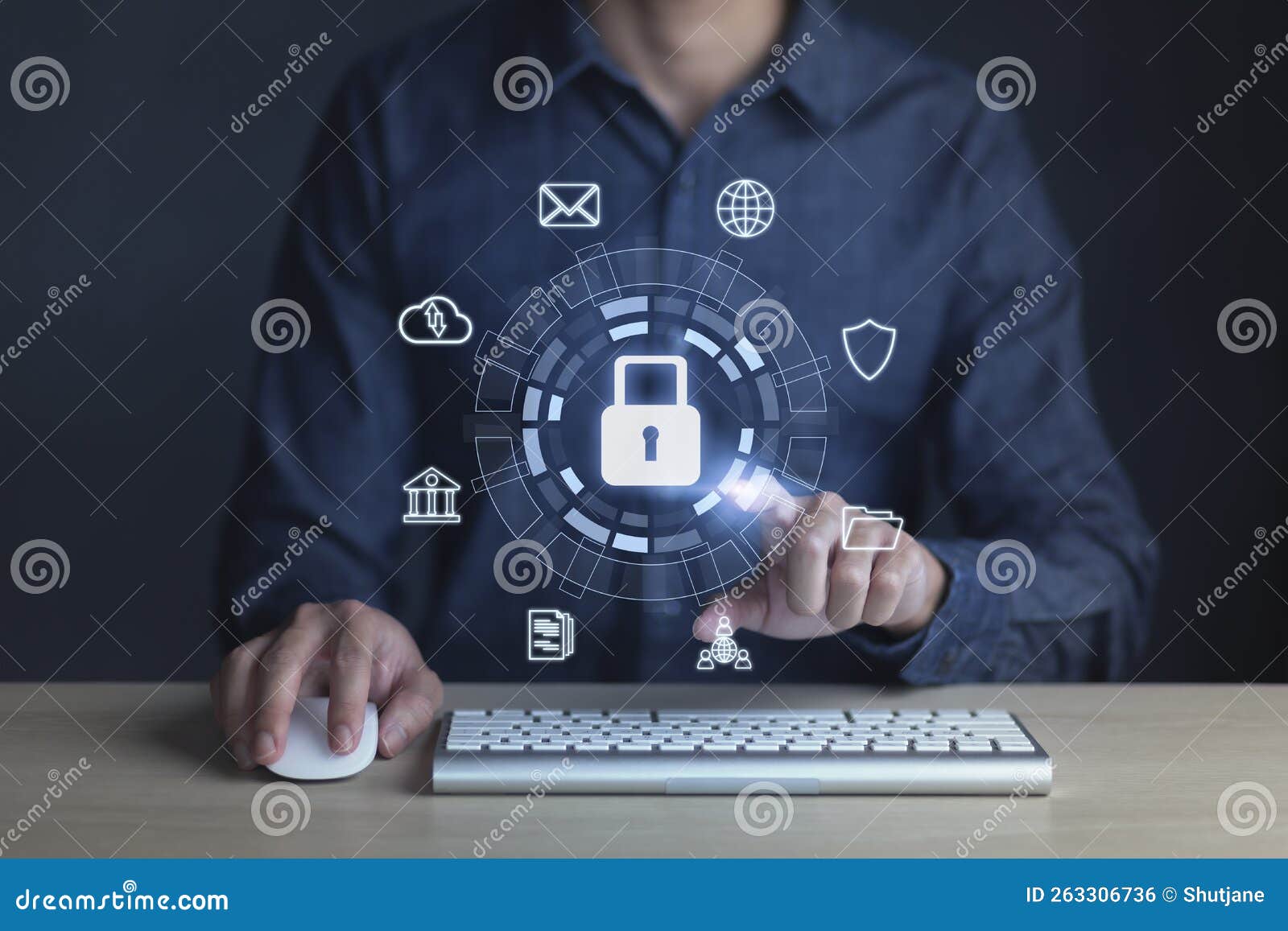 Cybersecurity and Data Privacy Protection Concept. and Internet Network Security Technology ...