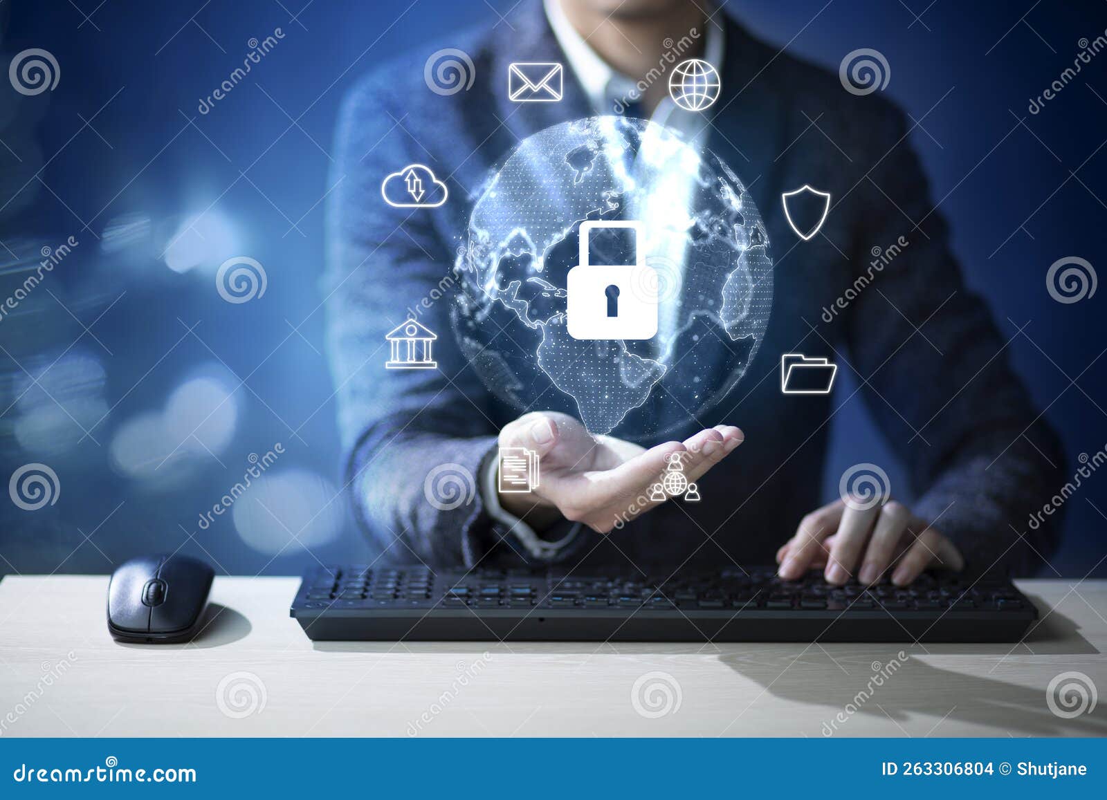 Cybersecurity and Data Privacy Protection Concept. and Internet Network Security Technology ...