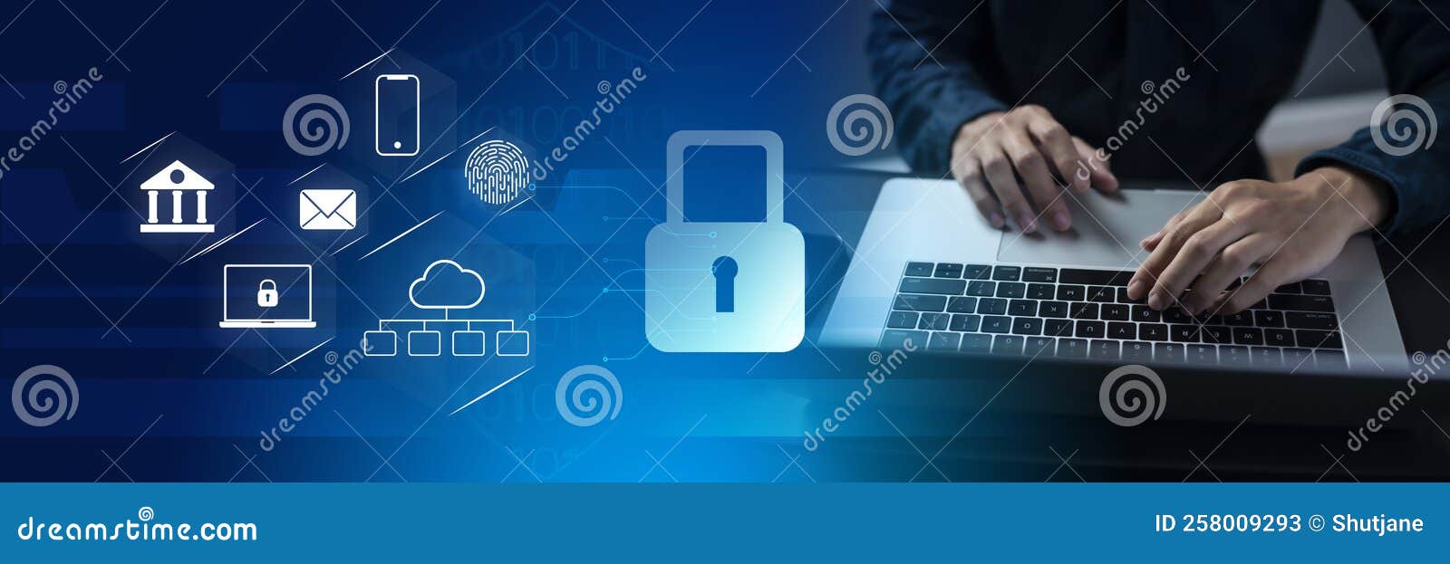 Cybersecurity and Data Privacy Protection Concept. and Internet Network Security Technology ...