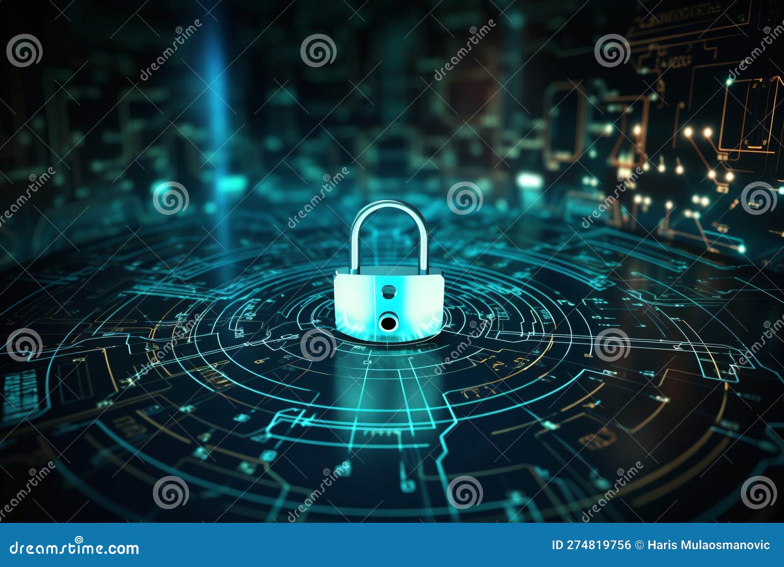 Cybersecurity and Data Protection Abstract Technology Backgrounds - Ai ...
