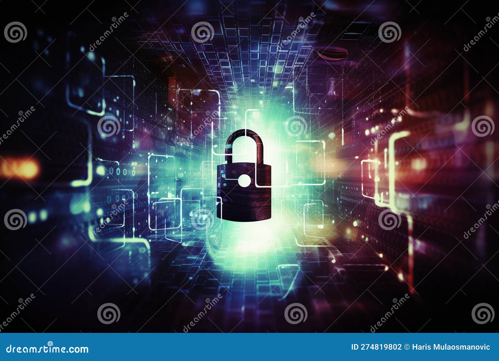 Cybersecurity and Data Protection Abstract Technology Backgrounds - Ai ...