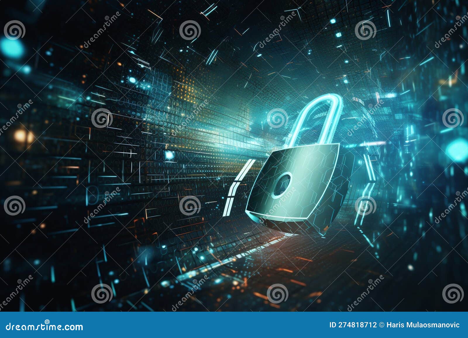 Cybersecurity and Data Protection Abstract Technology Backgrounds - Ai ...