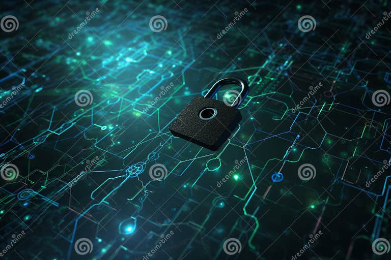 Cybersecurity and Data Protection Abstract Technology Backgrounds - Ai ...