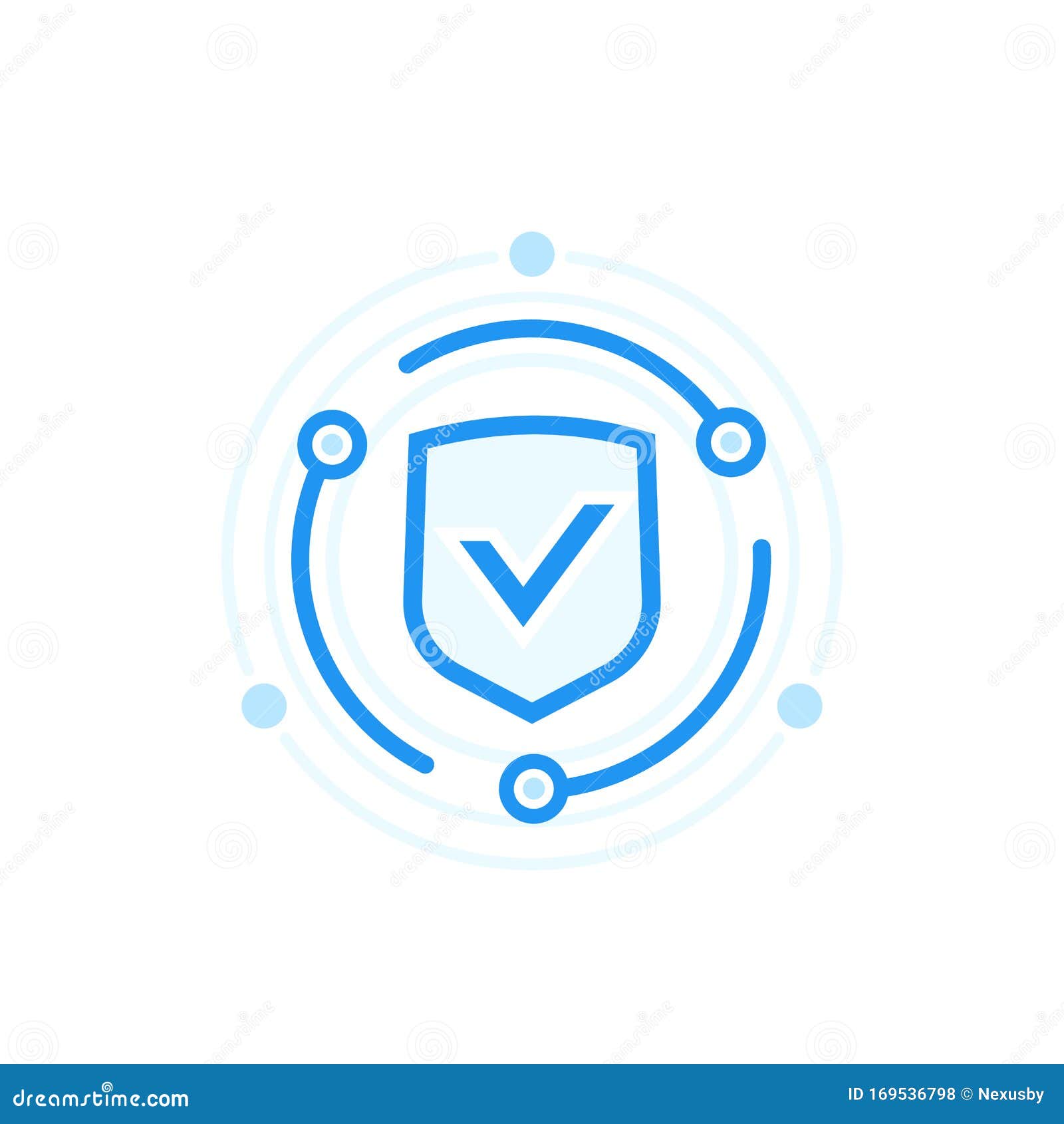 Cybersecurity and Data Protection Vector Icon Stock Vector ...