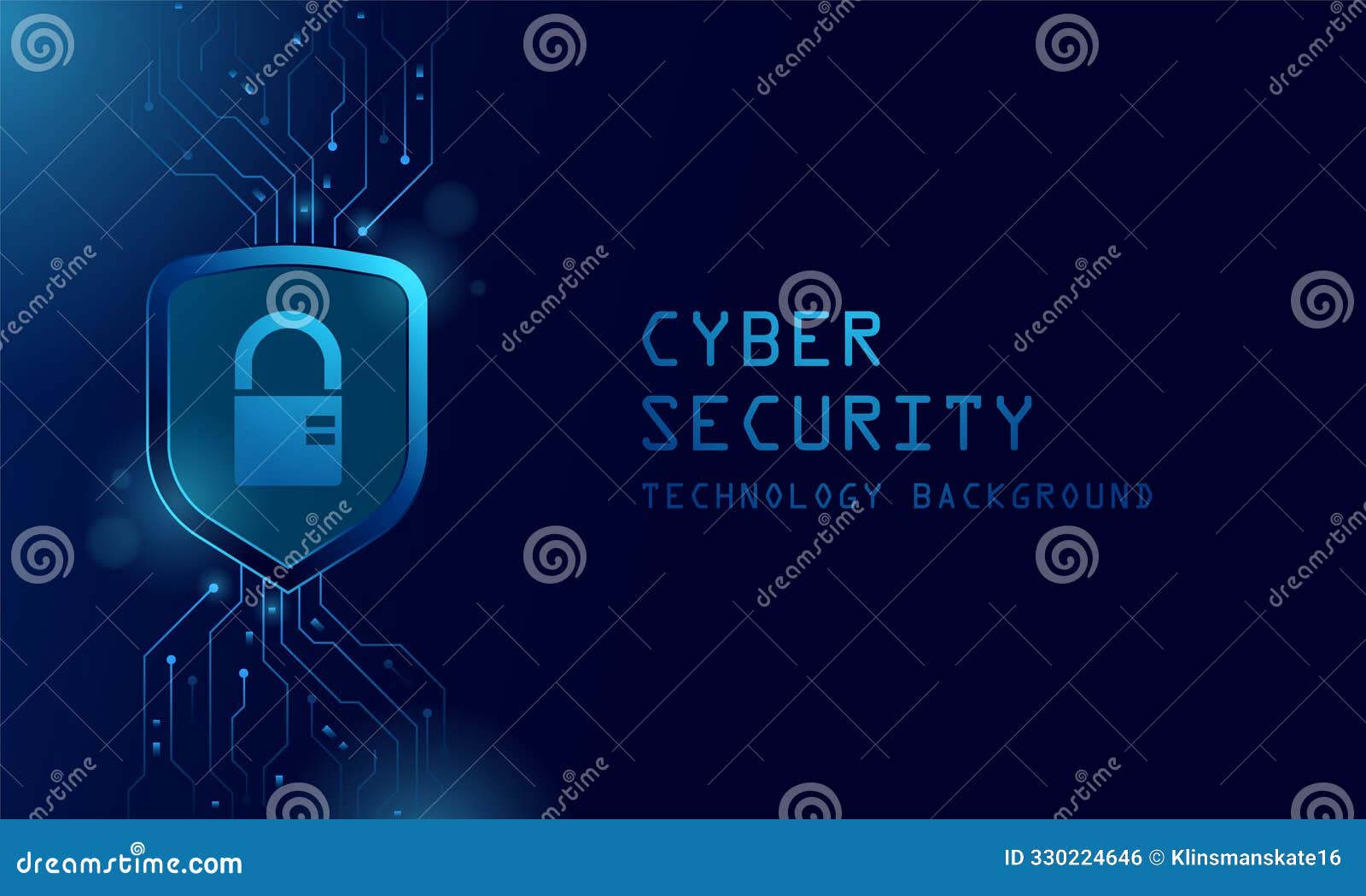 Cybersecurity and Data Protection Template Background Design Stock ...