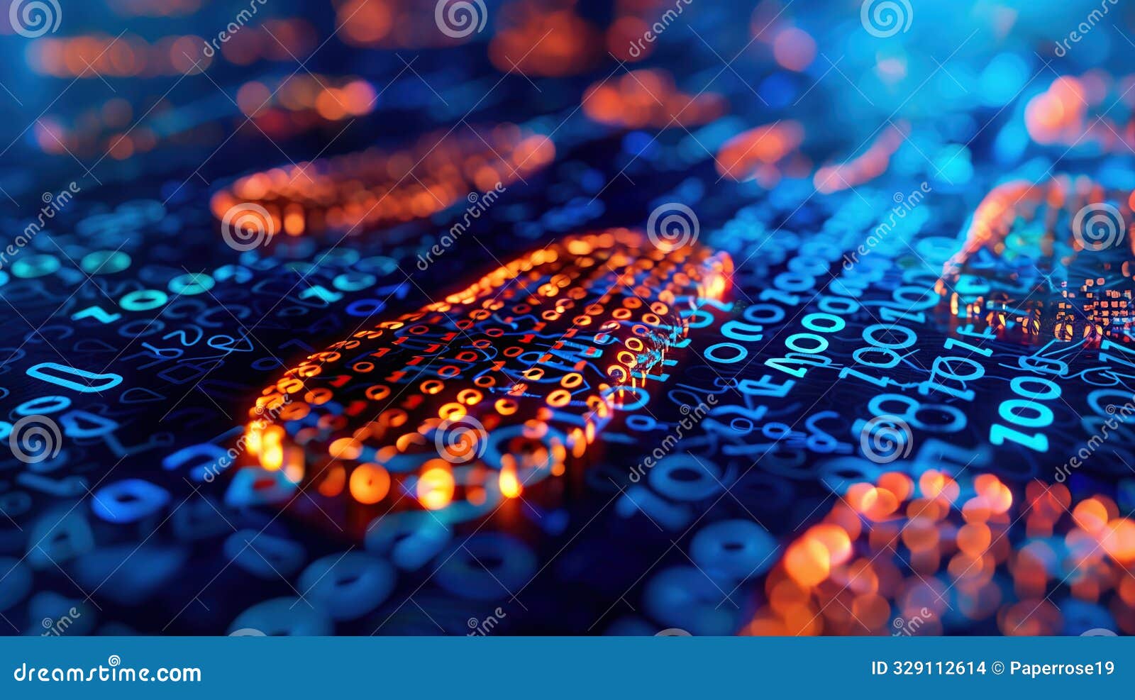 Cybersecurity Digital Footprints Made of Binary Code Stock Photo ... Cybersecurity Digital Footprints Made of Binary Code Stock Photo ...