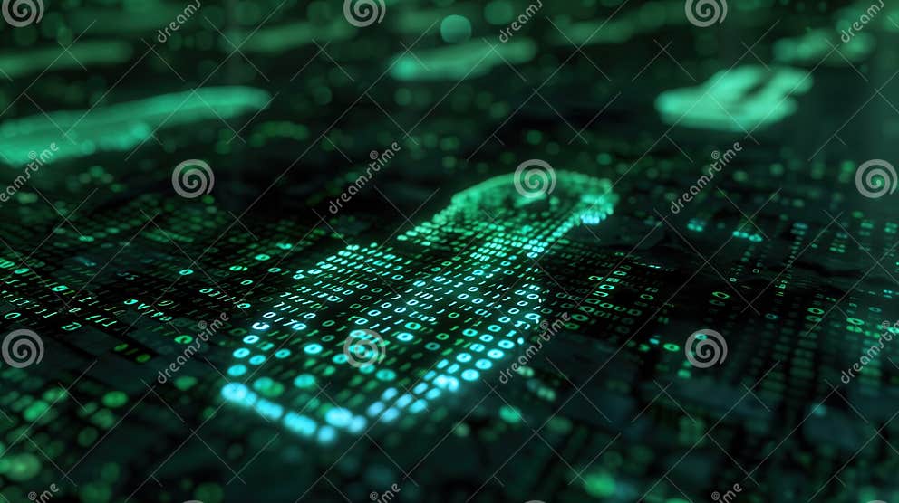 Cybersecurity Digital Footprints Made of Binary Code Stock Image ... Cybersecurity Digital Footprints Made of Binary Code Stock Image ...
